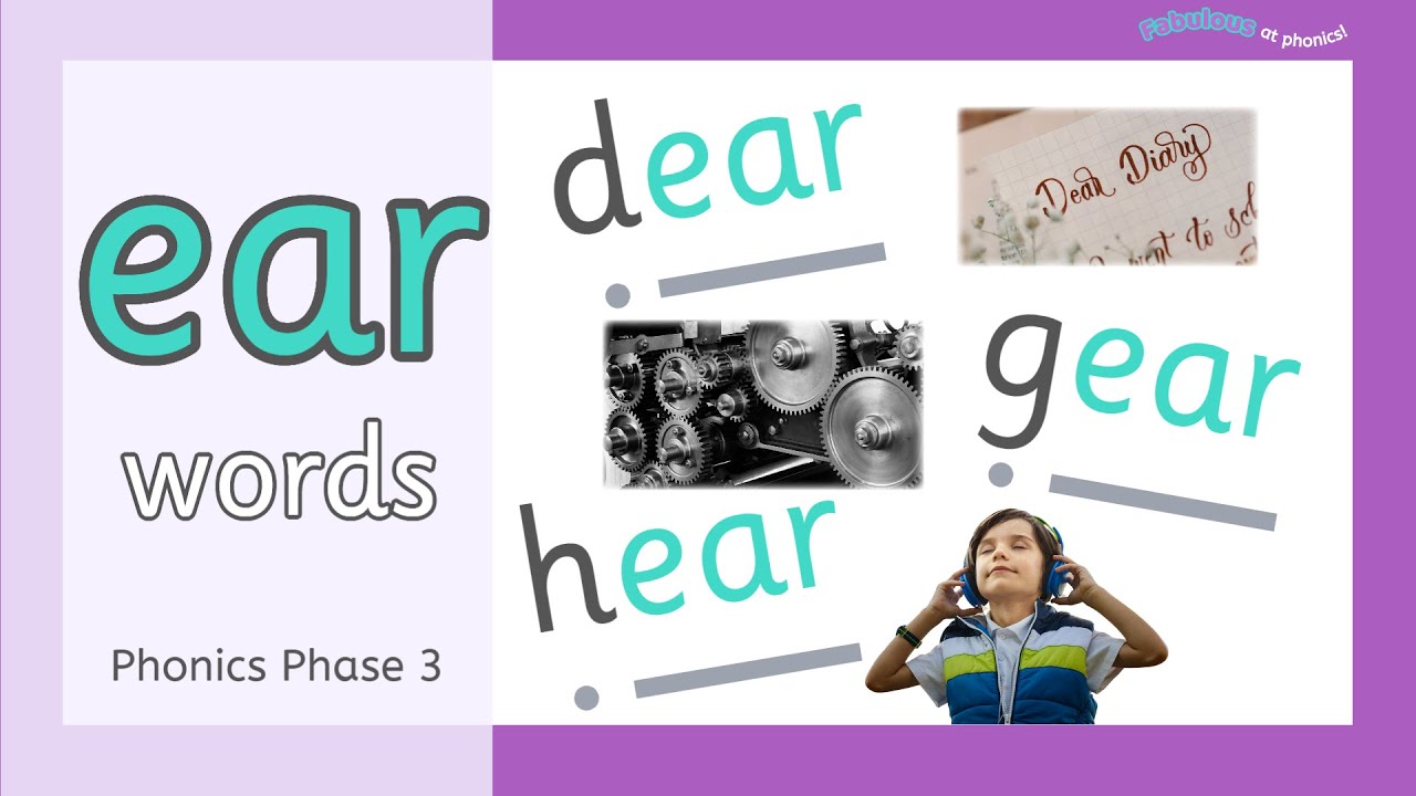 ear Words | Blending for Reading | Phonics Phase 3 - YouTube