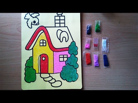 Kum boyama nasil yapilir?ev boyama, Sand Painting,handicraft ken parker red kit nasıl yapılır