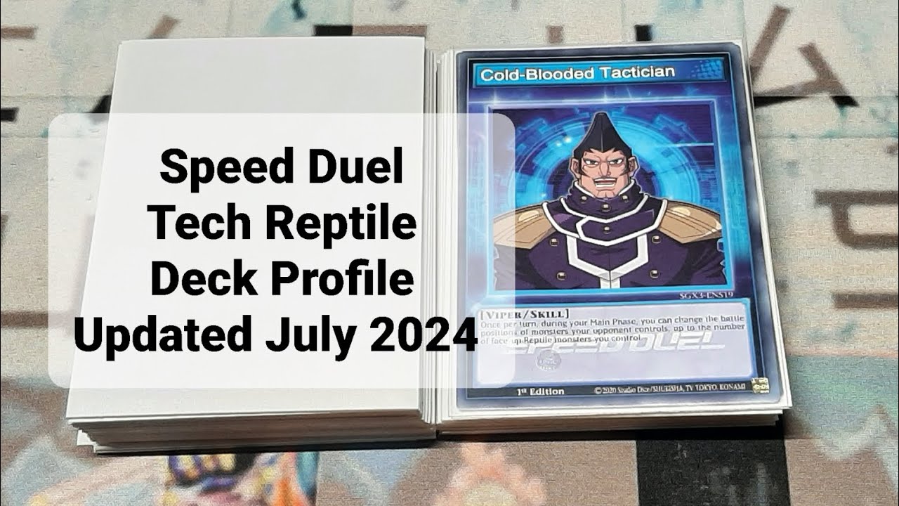Speed Duel Tech Reptile Deck Profile Updated July 2024 - YouTube