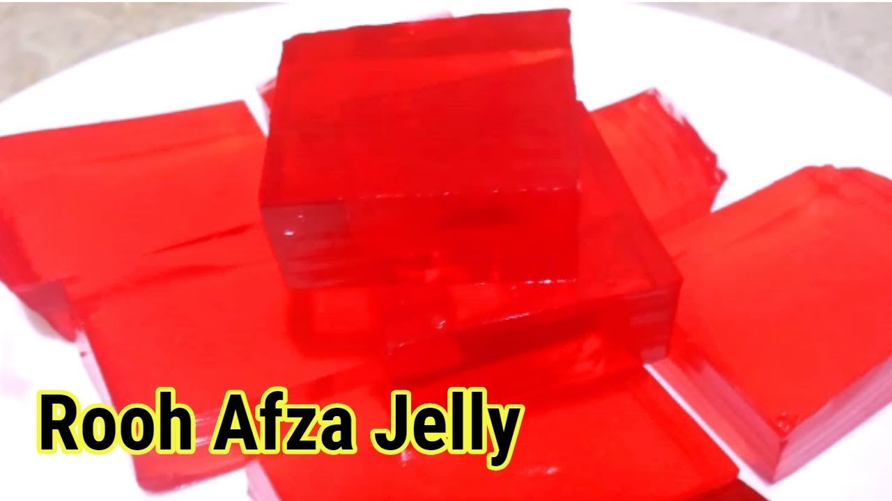 Rooh Afza Jelly_How to make jelly at home_Simple and easy recipe - YouTube