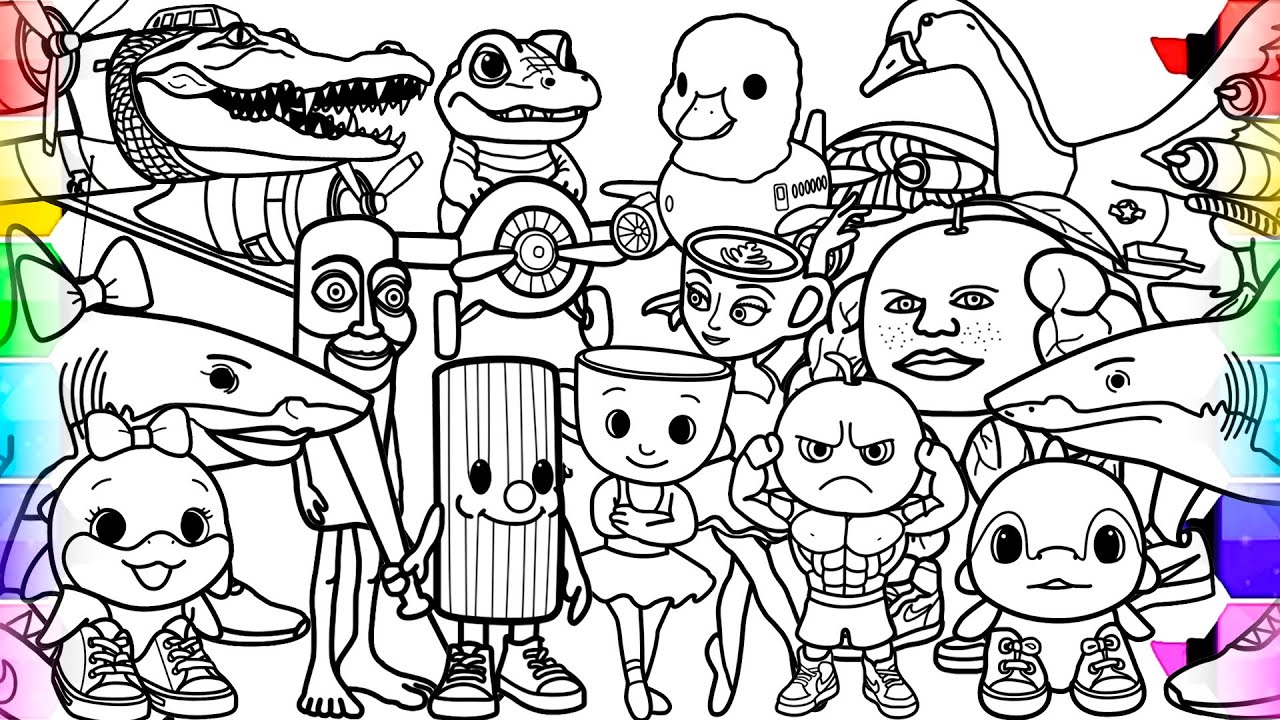Italian Brainrot New Coloring Pages / Color New Top Brainrot Animals ...