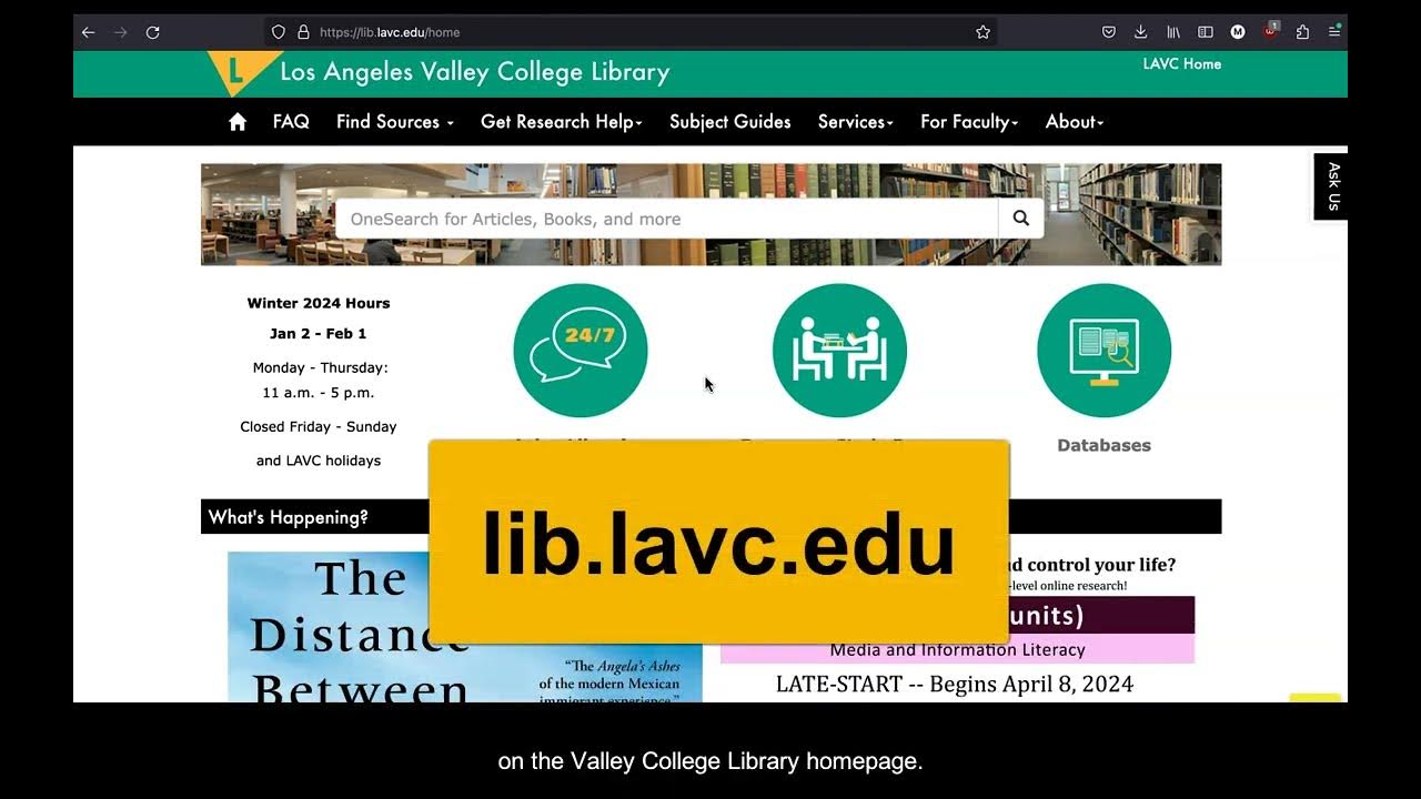 LAVC Library LibGuides - YouTube