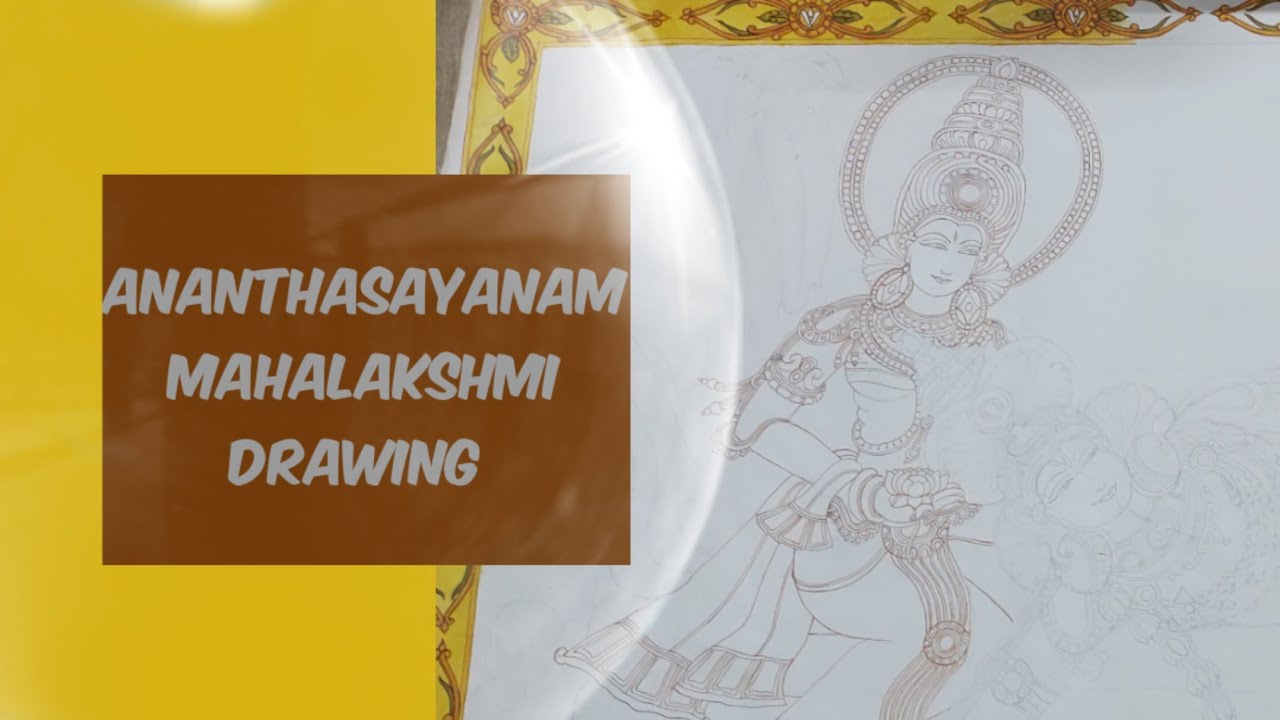 Mahalaxmi Mural drawing - YouTube