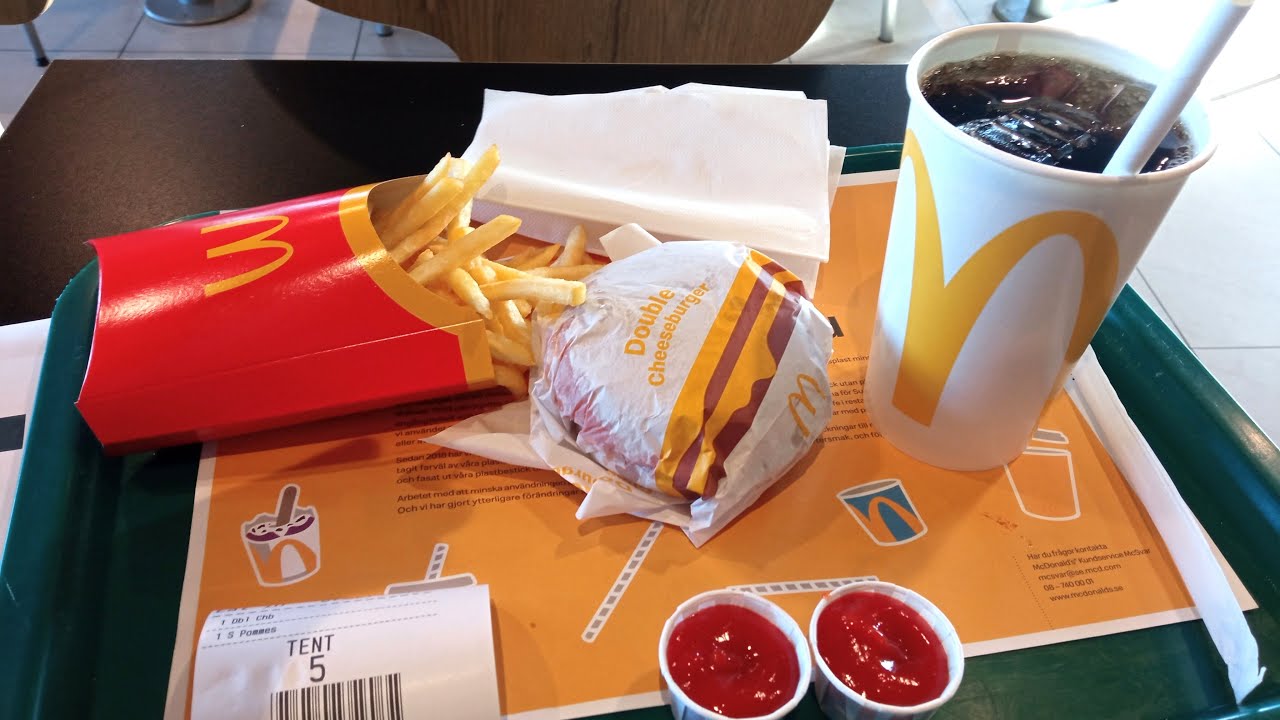 McDonald's meny för 25kr (Gratis läsk+bet. med poäng) - YouTube