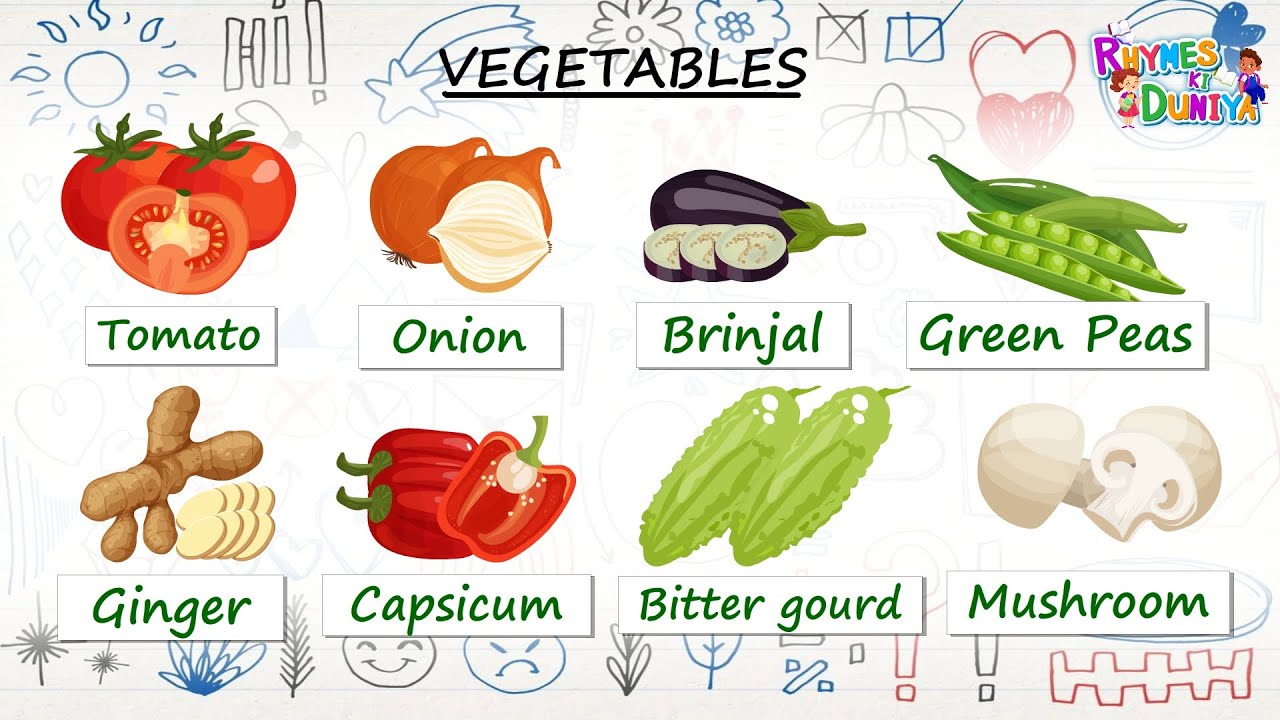 Vegetable Are Awesome! Learn Their Names with Fun! Jump Into vegetable ...