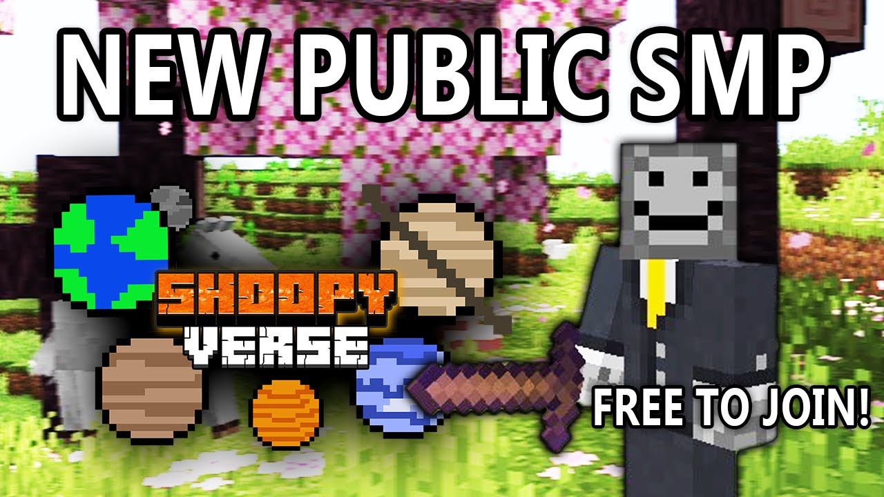 The BEST NEW Minecraft SMP that you can join! shoopySMP.net - YouTube