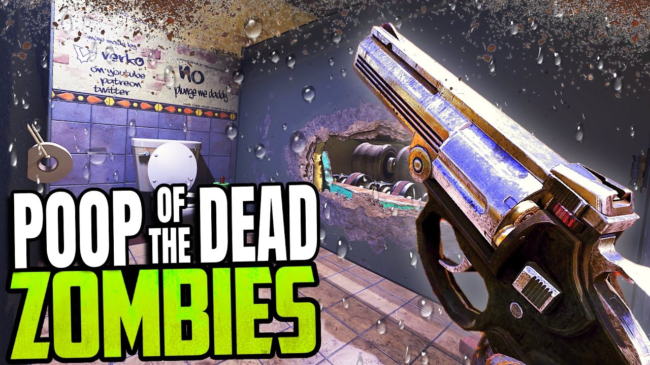 POOP OF THE DEAD | TRAPPED INSIDE A TOILET (Custom Zombies Black Ops 3 ...