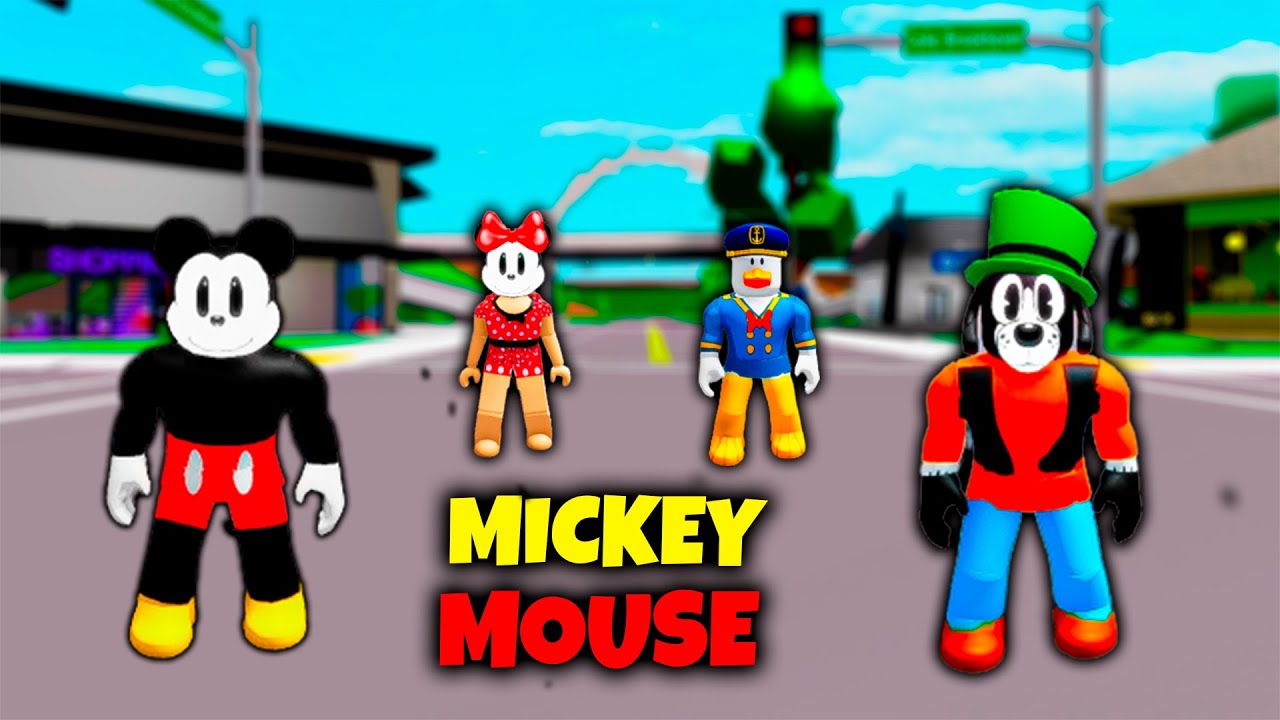 COMO SER TODOS LOS PERSONAJES de MICKEY MOUSE en BROOKHAVEN 🏡 RP ROBLOX ...