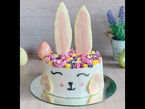 Osterhasentorte mit Heidelbeer-Mascarpone-Füllung (mit Video)