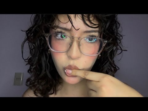 ASMR TONGUE TAPPING, SPIT PAINTING 