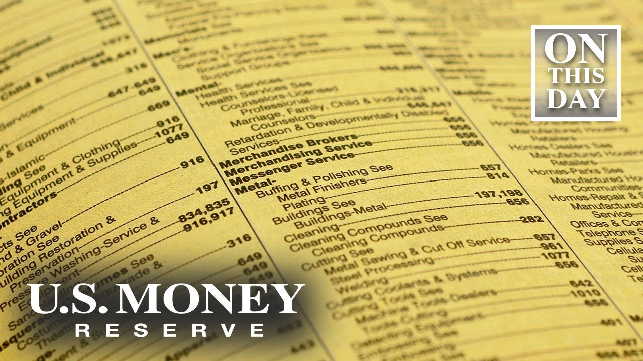 February 21st: World's First Telephone Directory Is Issued - YouTube