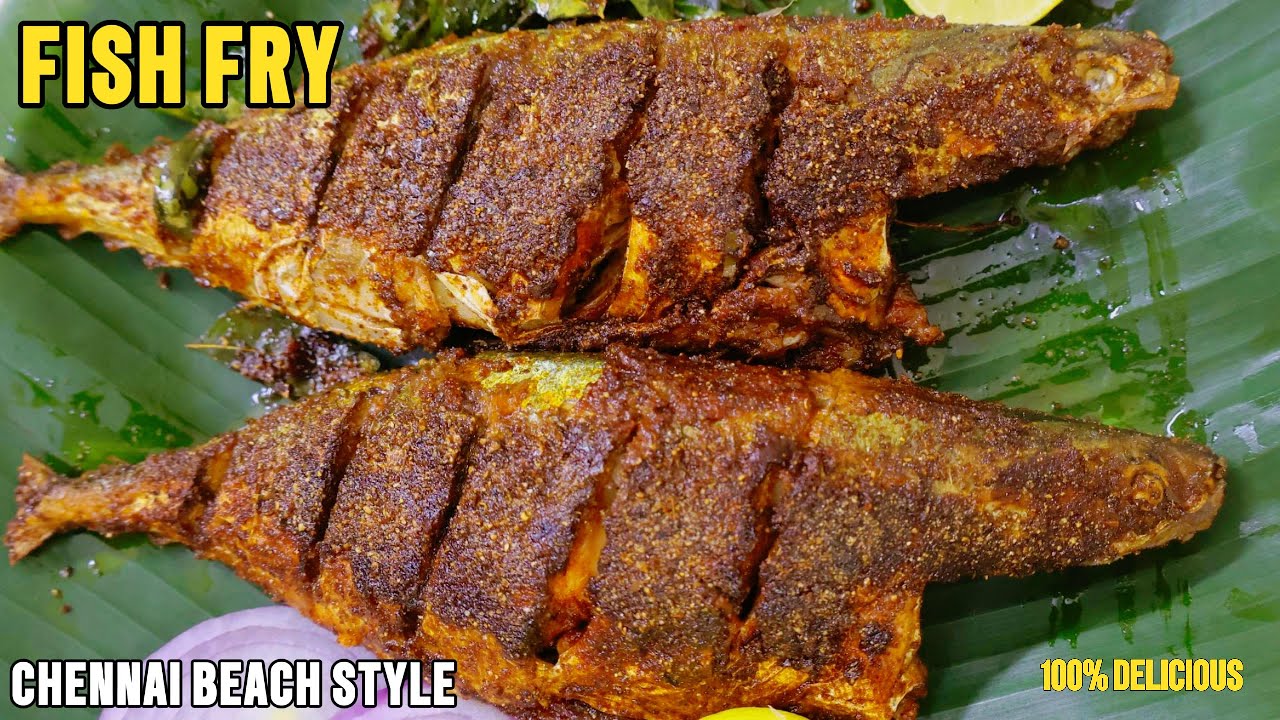 Authentic Beach Style Fish Fry Recipe | Crispy & Spicy South Indian ...