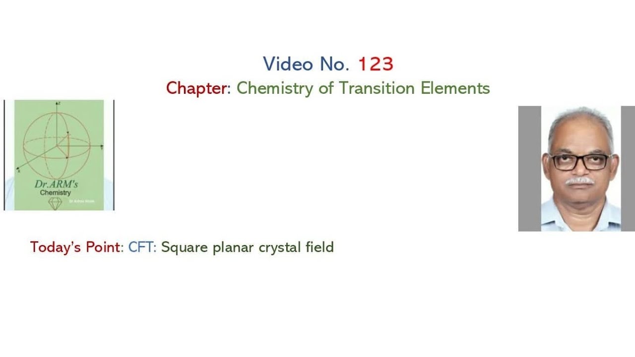 Chemistry of Transition Elements: CFT: Square Planar Crystal Field@dr ...