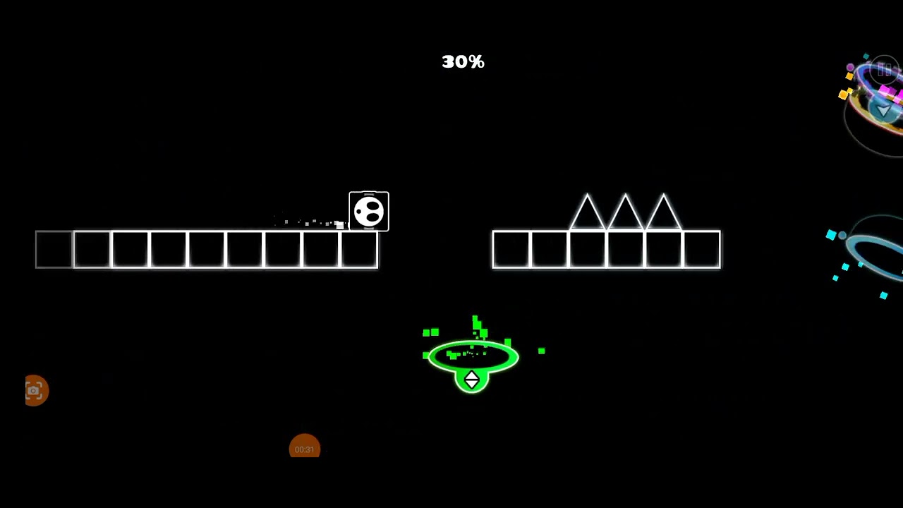 my first geometry dash level and completed - YouTube