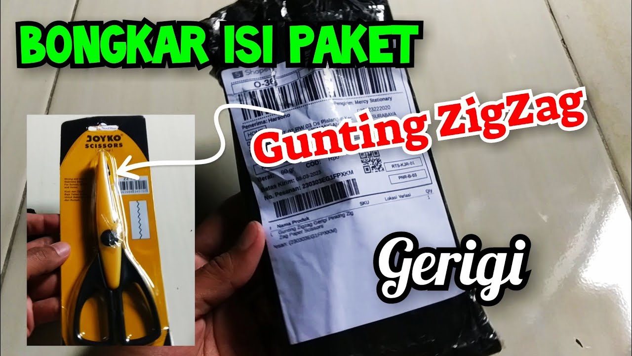 Unboxing dan Review Gunting ZigZag Gerigi - YouTube