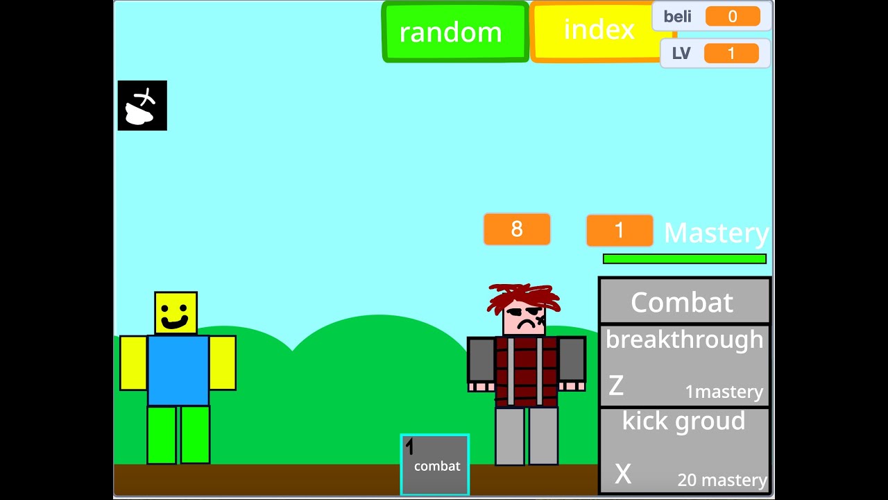 test blox fruit in scratch part1! - YouTube