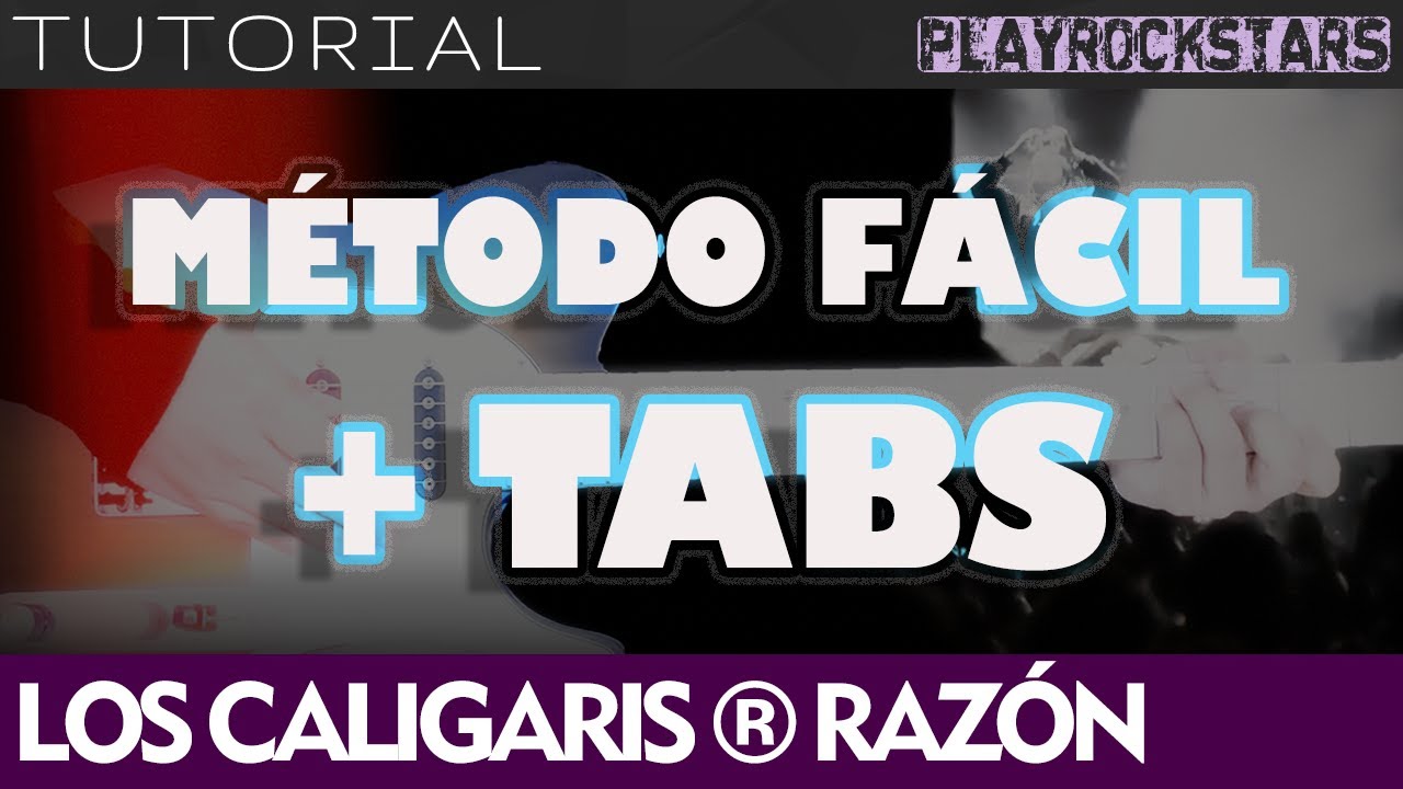 como tocar RAZÓN en guitarra CALIGARIS ⭐️ TUTORIAL / ACORDES / RITMO ...