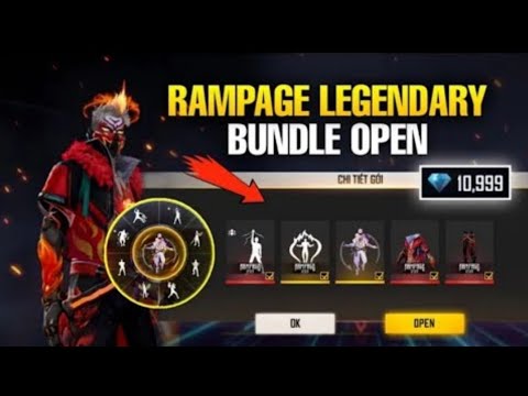 Rampage Legendary Bundle Free Fire | Rampage Legendary Bundle Gameplay ...