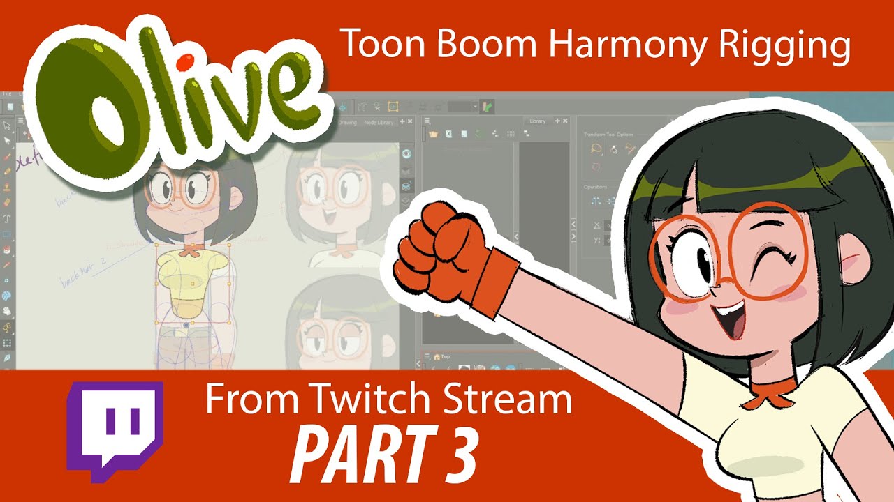 Olive Toon Boom Harmony Rigging - Twitch stream - Part 3 - YouTube