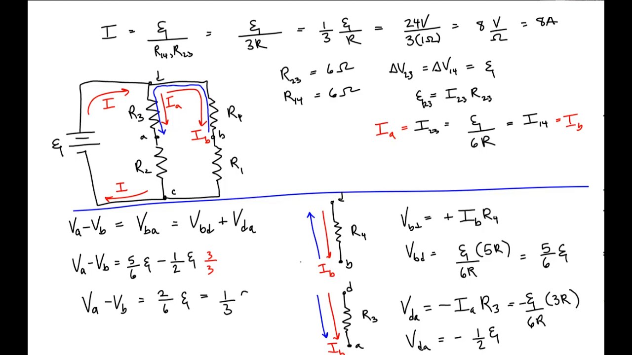 Potential Difference Between Two Points in a Circuit, Part 2 - YouTube