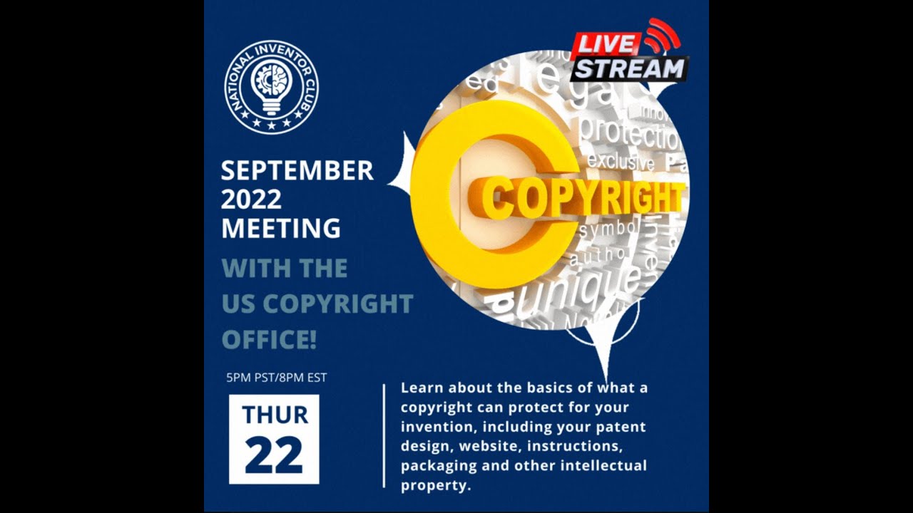 How to Use a Copyright for Your Invention, Startup or Business - YouTube