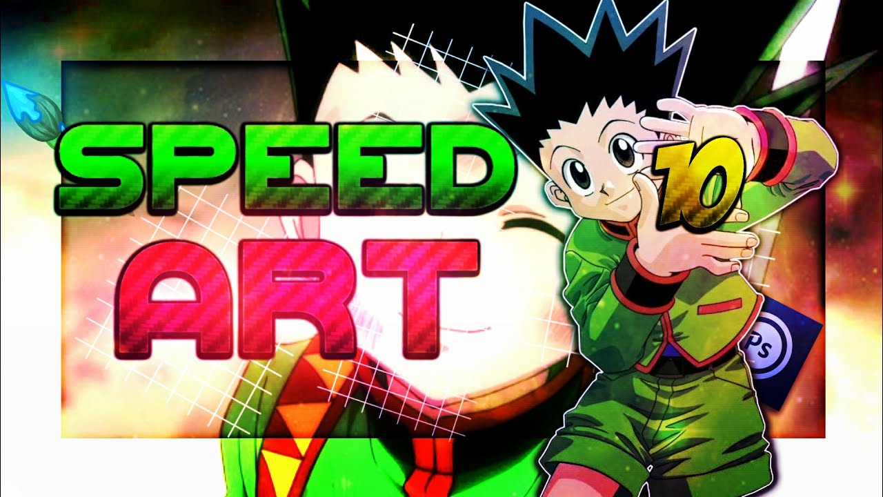 Speed ART 10 Banner Estilo Anime (Hunter X Hunter) - YouTube