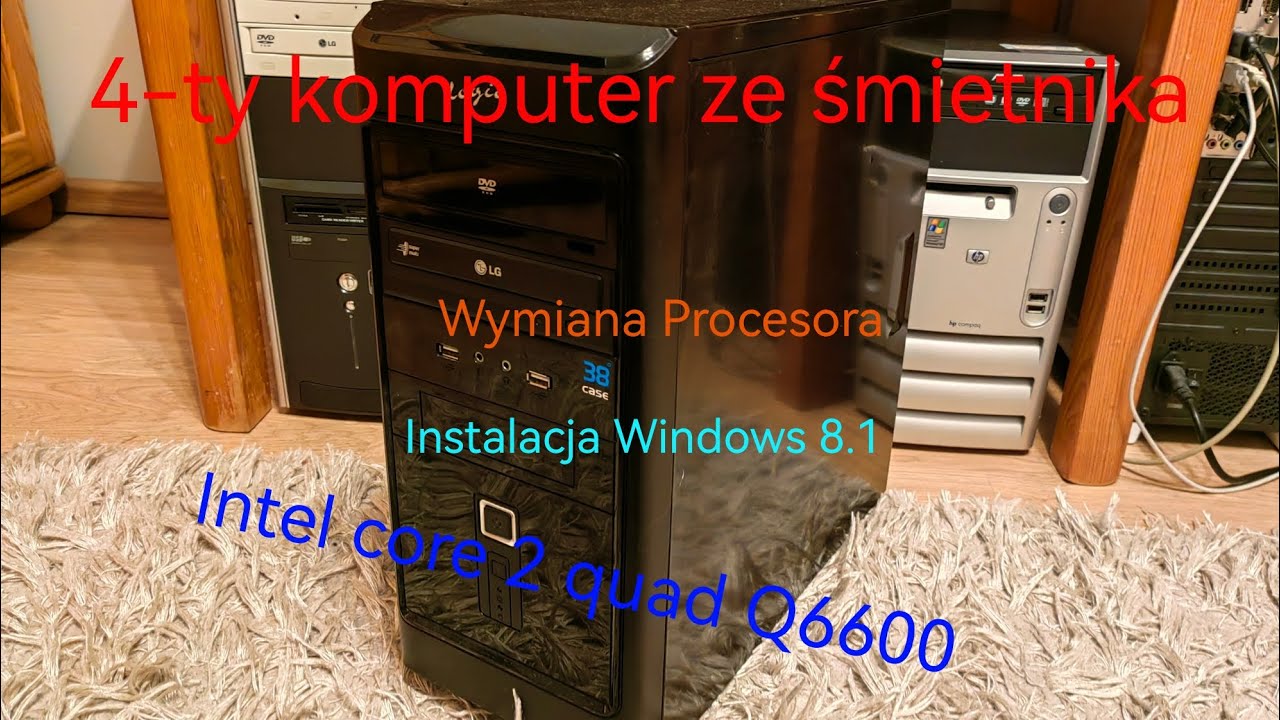 Czwarty komputer ze śmietnika, wymiana procesora i instalacja windows 8.1 - YouTube