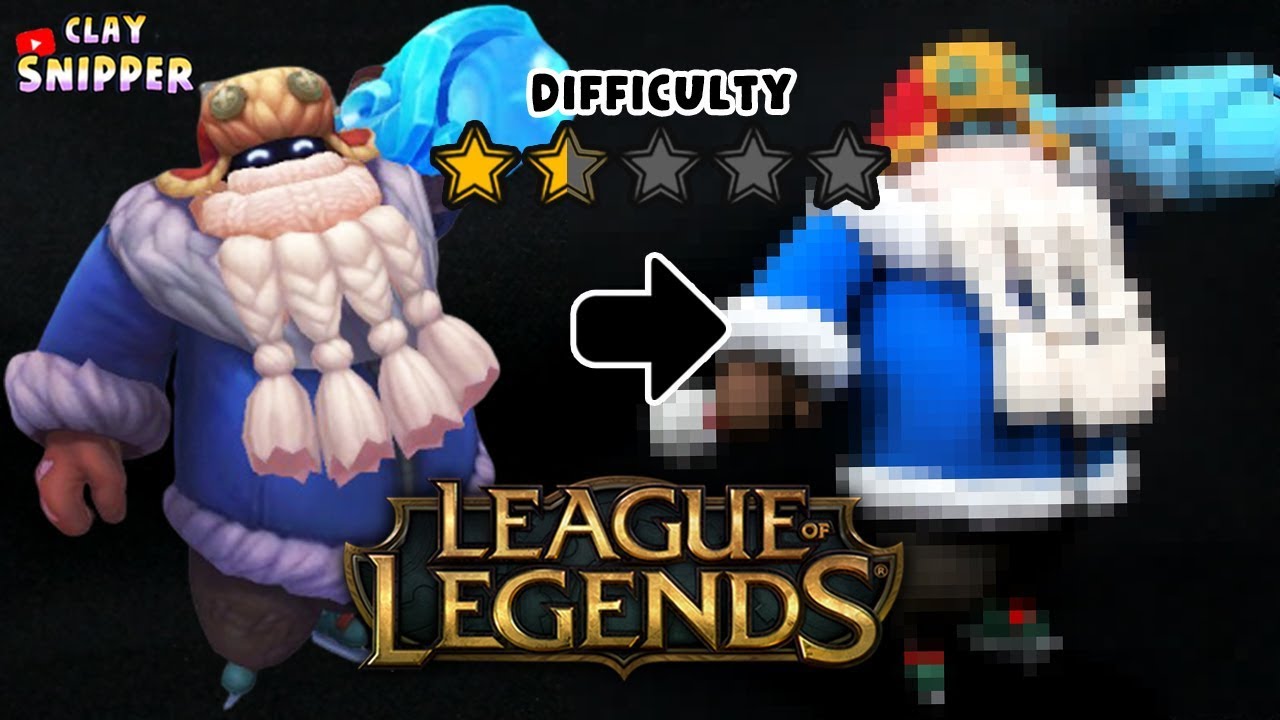 League of Legends " Snow Day Bard " Air dry clay art tutorial! - YouTube