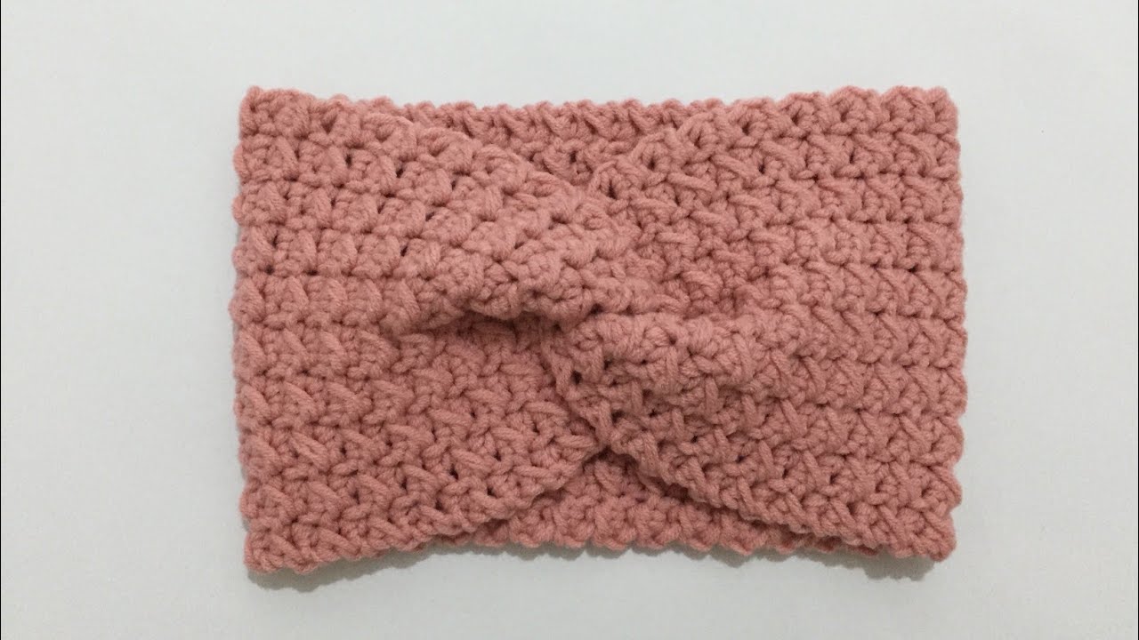 IDN | DIY Tutorial Twisted Headband Bando Bandana Rajut Crochet Anak ...
