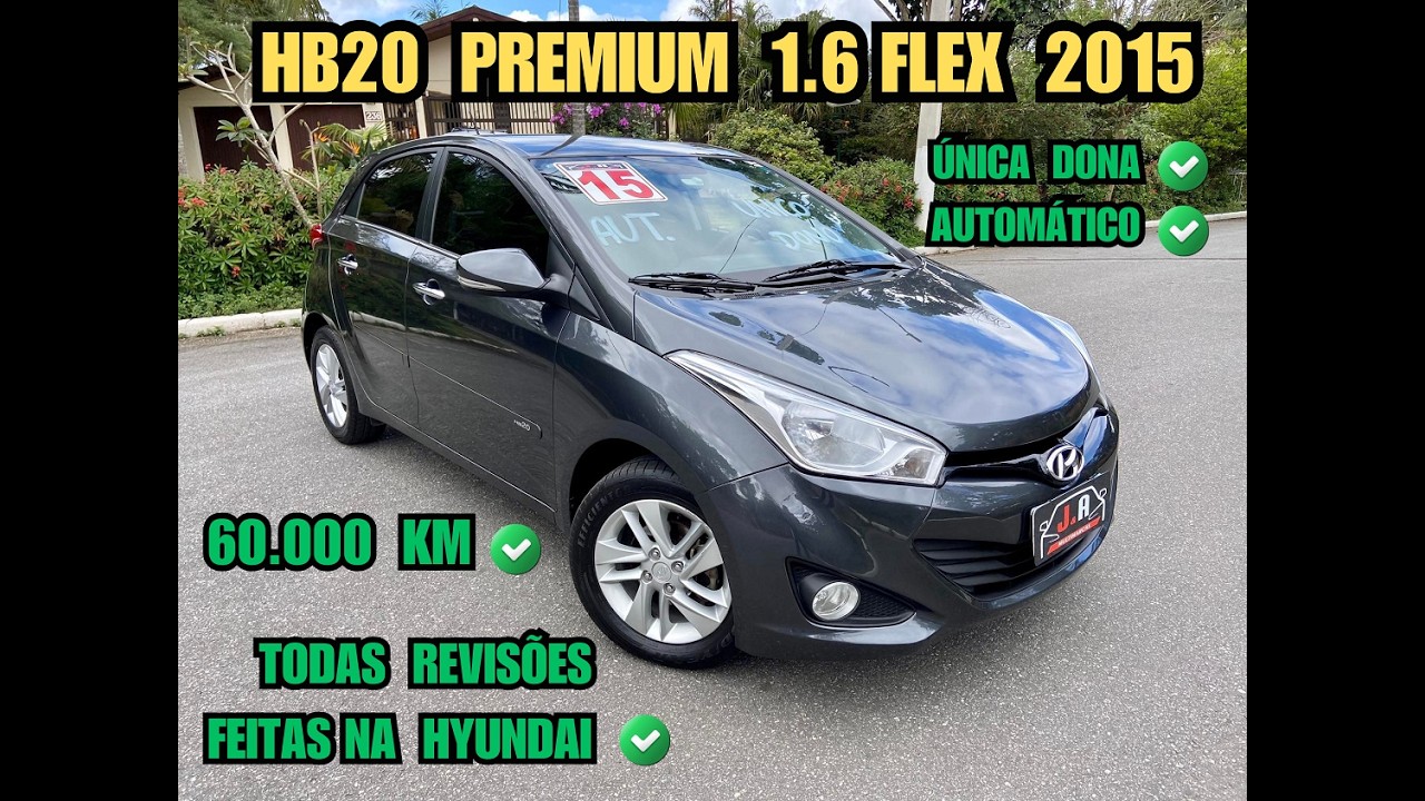 Hyundai HB20 Premium 1.6 Flex 2015 Automático - YouTube