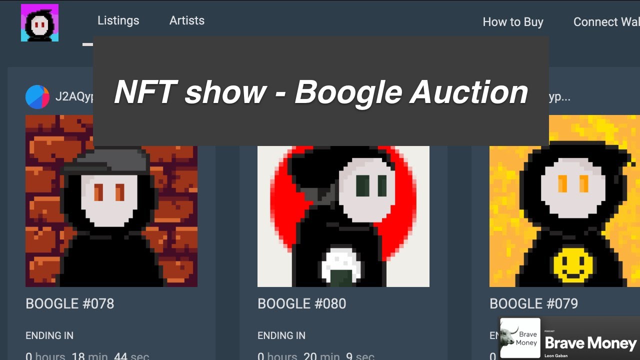 NFT show - Boogle auction weekend - YouTube