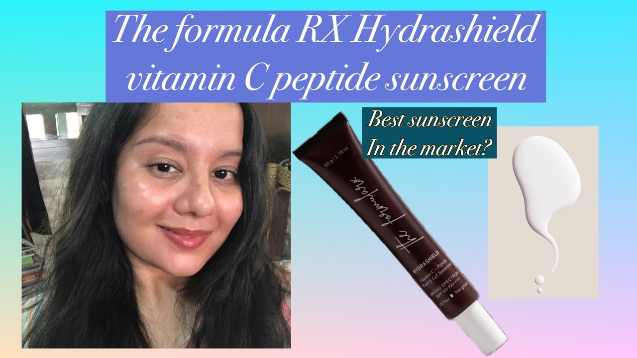 The formula RX hydrashield vitamin c and peptide gel sunscreen review ...