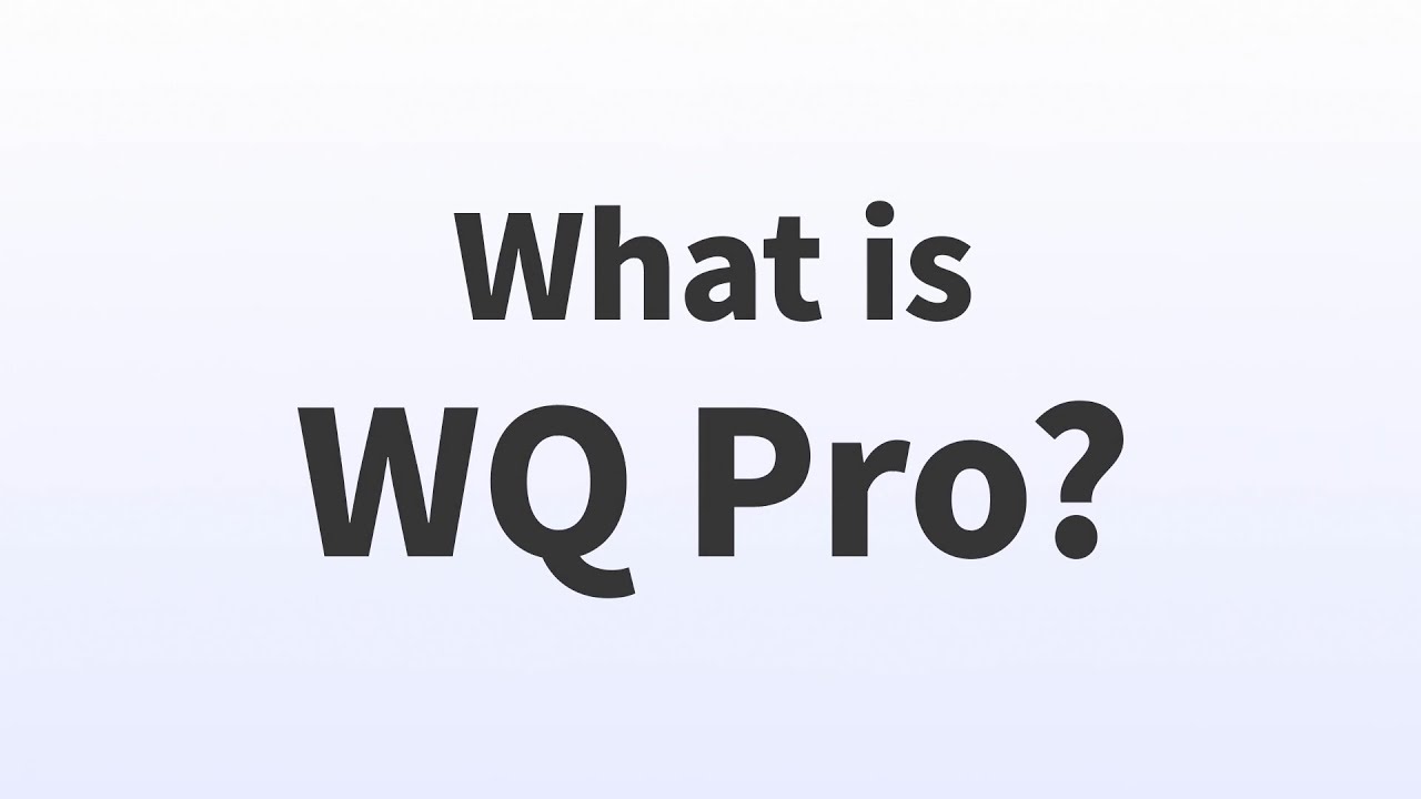 WQ Pro for After Effects - YouTube
