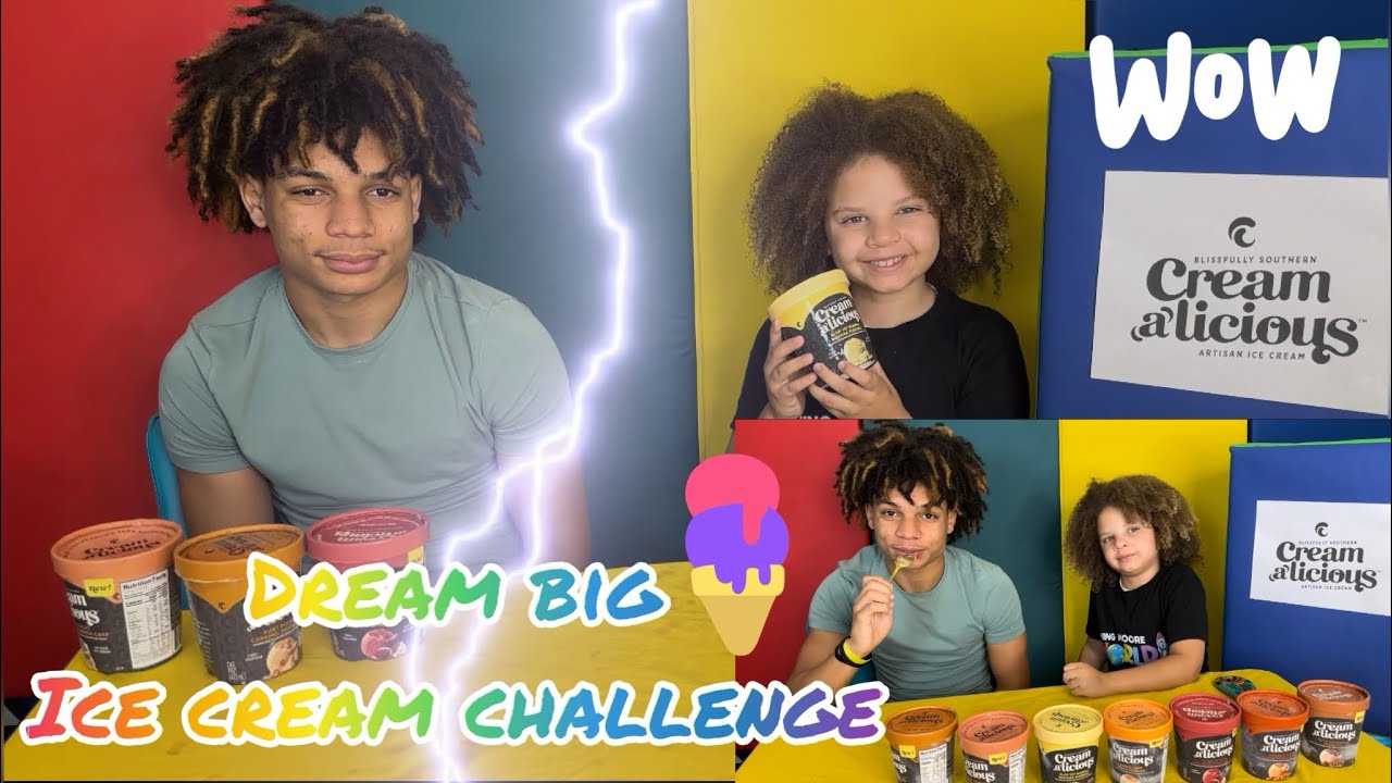 Cream a Licious so Delicious Ice Cream Challenge - Dream Big - YouTube