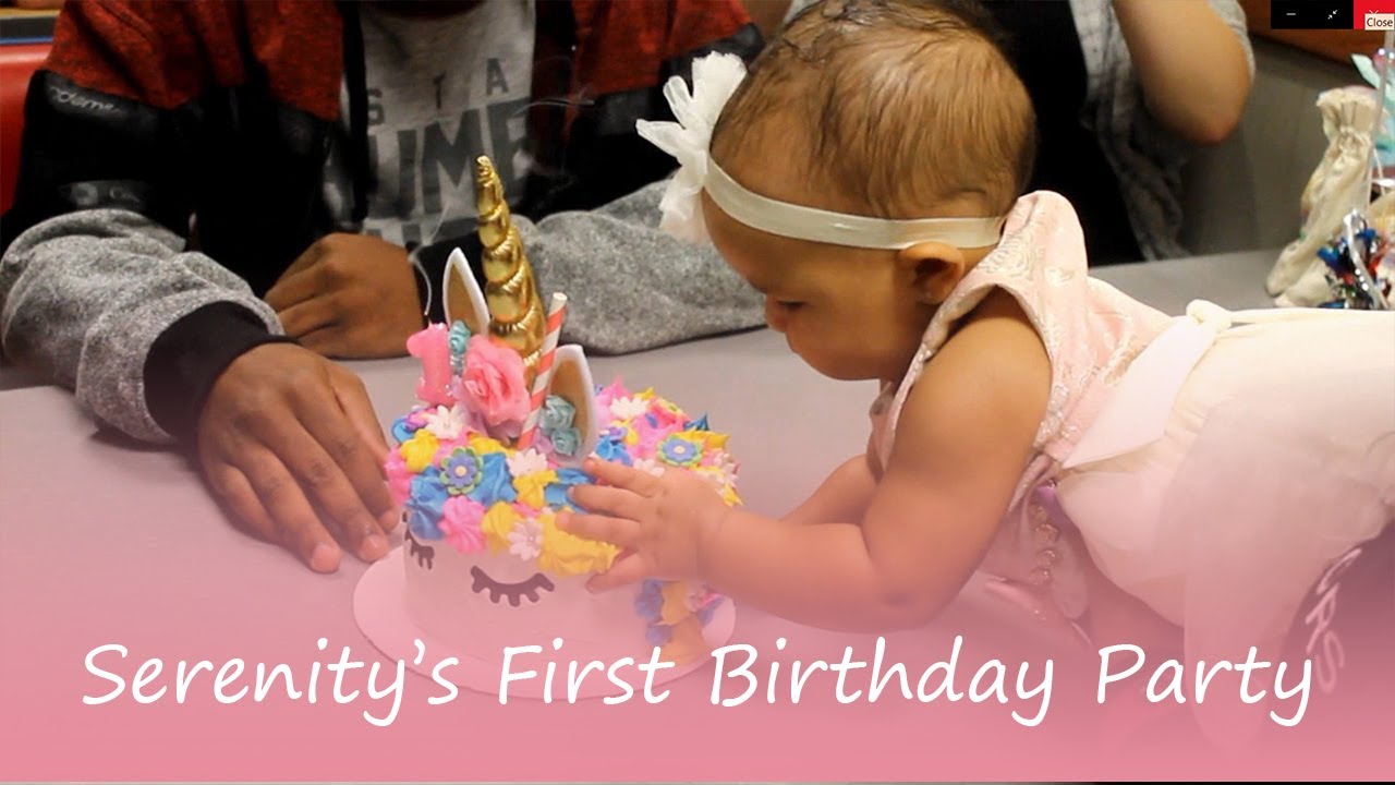 Serenity's First Birthday Party Vlog - YouTube