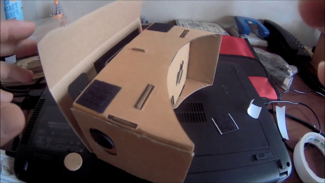 DIY Virtual Reality Goggle - Google Cardboard 3D Glasses - YouTube