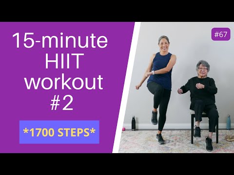 15 minute HIIT Workout #2 | Seniors, beginners