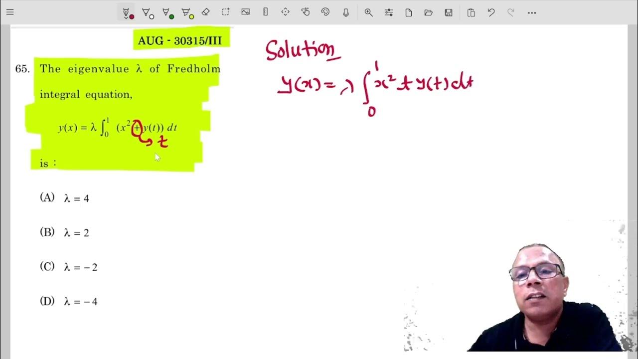 #eigenvalue_of_Fredholm_integral_equation_MH_SET_2015 - YouTube