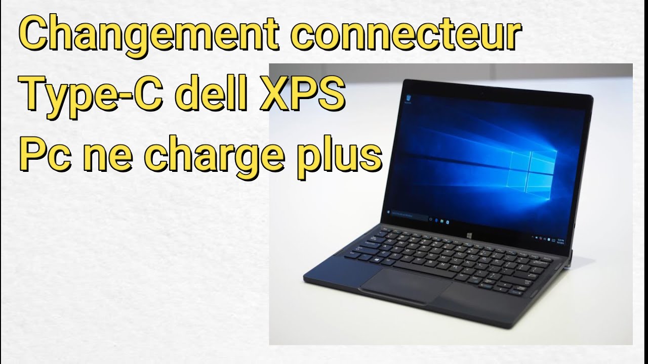 dell Xps ne charge plus #connecteur Type-c et piste arraché a refaire ...