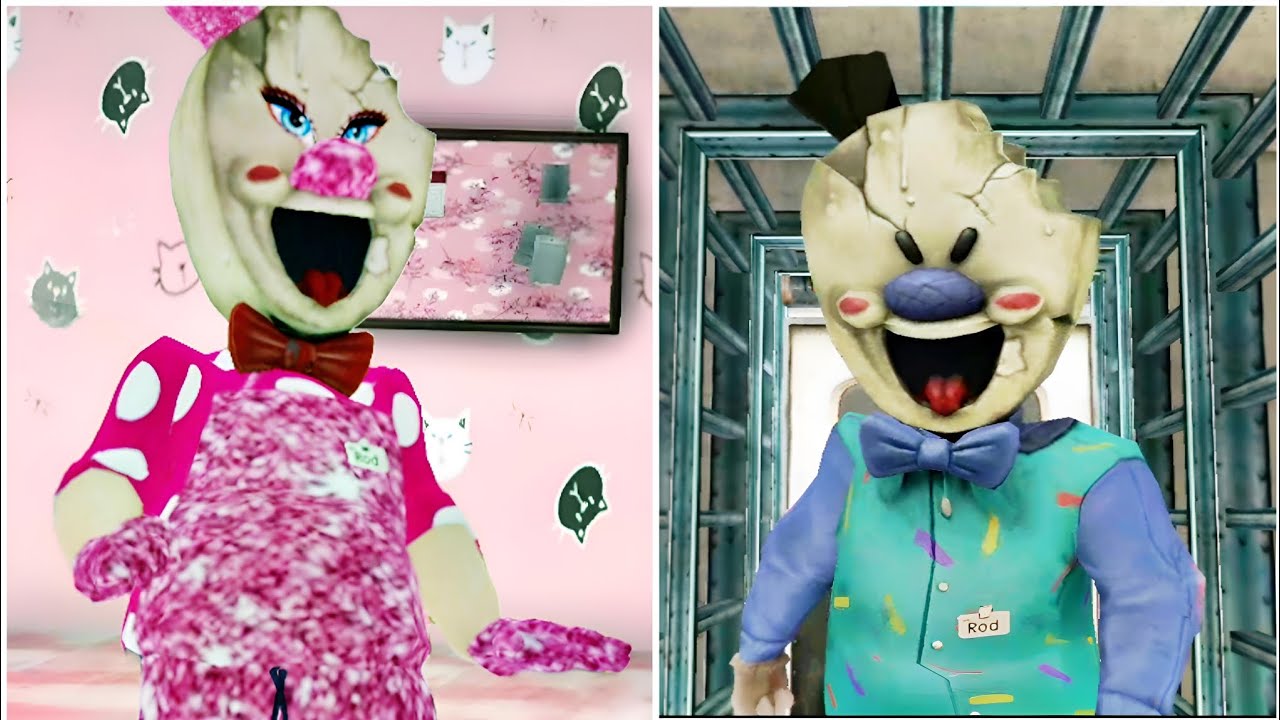 Ice Scream 5 Is Ice Scream 8 VS Ice Scream 4 Barbie - YouTube