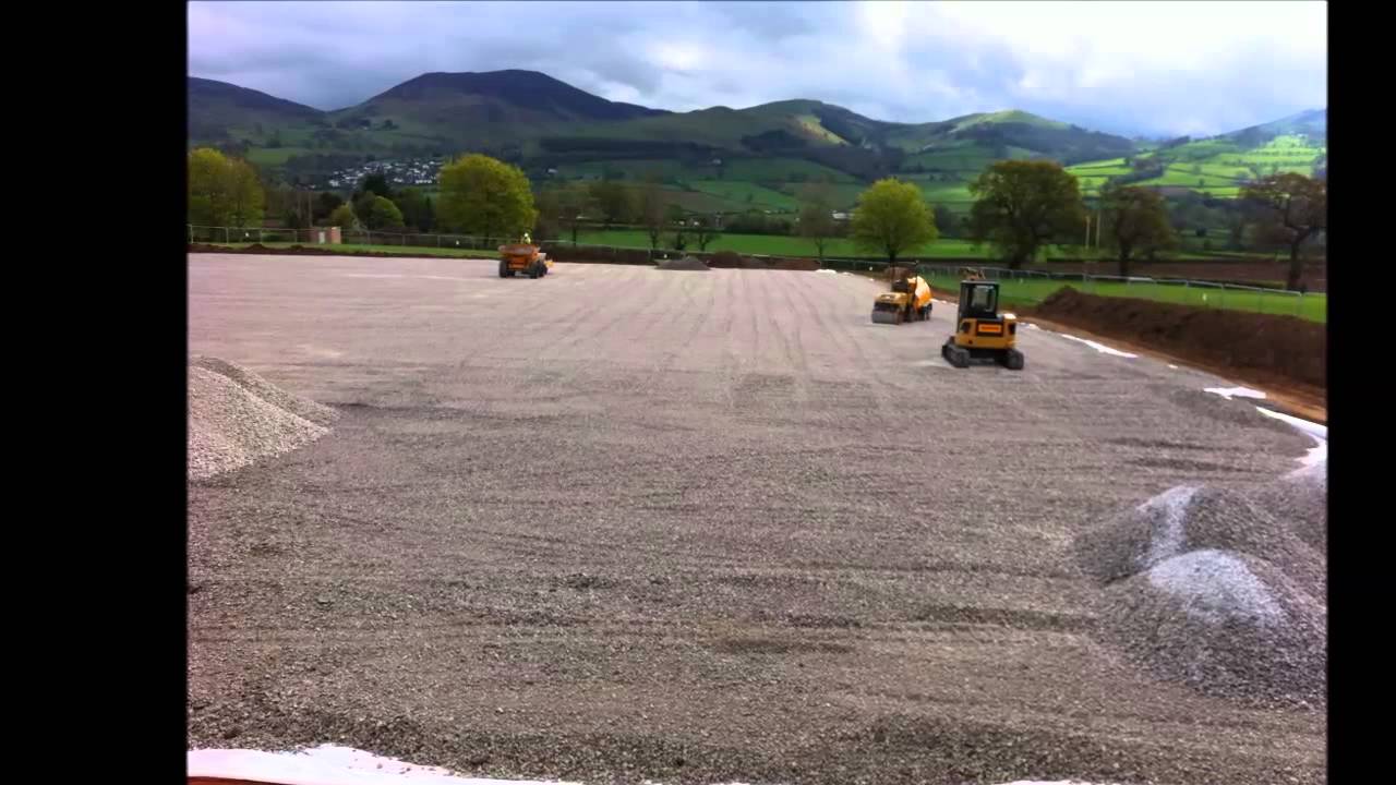 Construction 2G Artificial Turf Sports Pitch - YouTube
