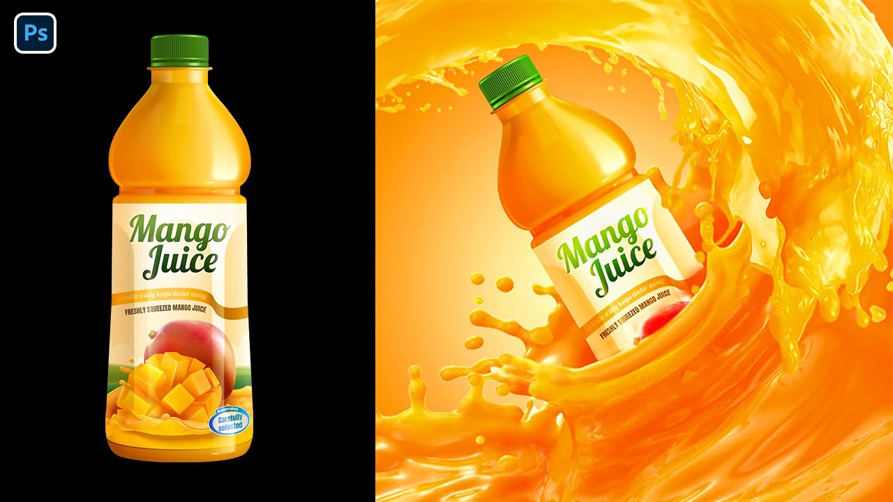 Mango Juice Social Media Banner Design - Mango Juice Banner Design in ...