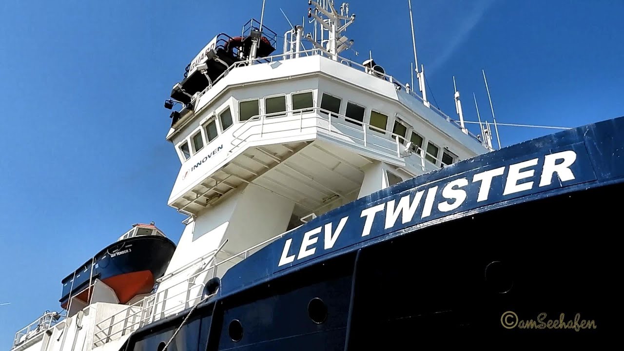 offshore supply ship LEV TWISTER BJ 1984 DHXJ2 IMO 8302088 Emden ...