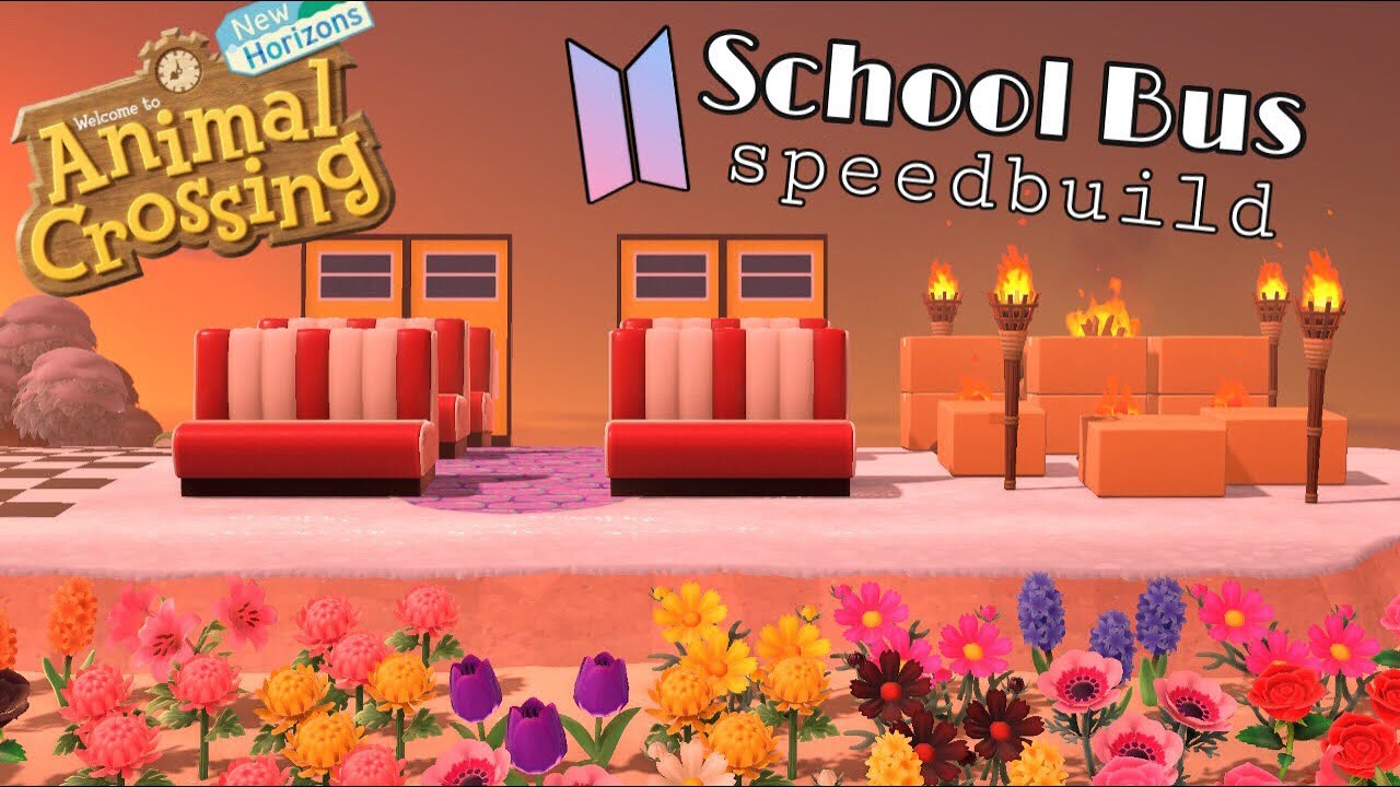 School Bus 🚍🧸 Speedbuild ACNH (No More Dreams - BTS) - YouTube