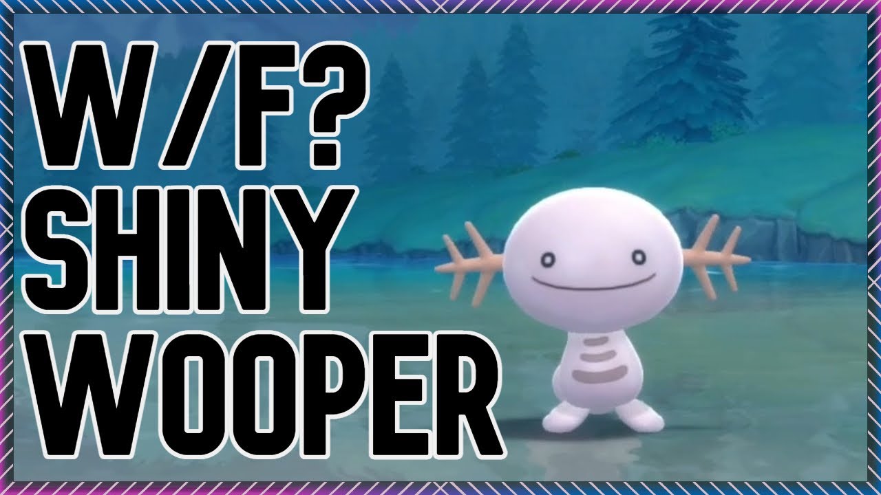 W/F? Live Shiny Wooper in BDSP Great Marsh after 718 REs # ...