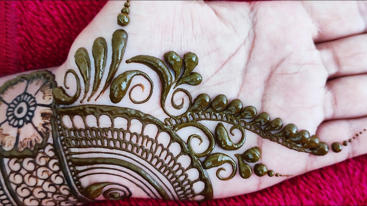 Mehedi Design for Back Side || Henna Mehndi Designs 😍🥰 || #Simpal ...