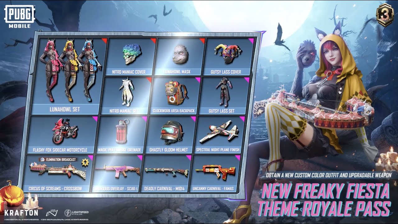 NEW FREAKY FIESTA THEME ROYALE PASS Is Live | PUBG MOBILE Pakistan ...