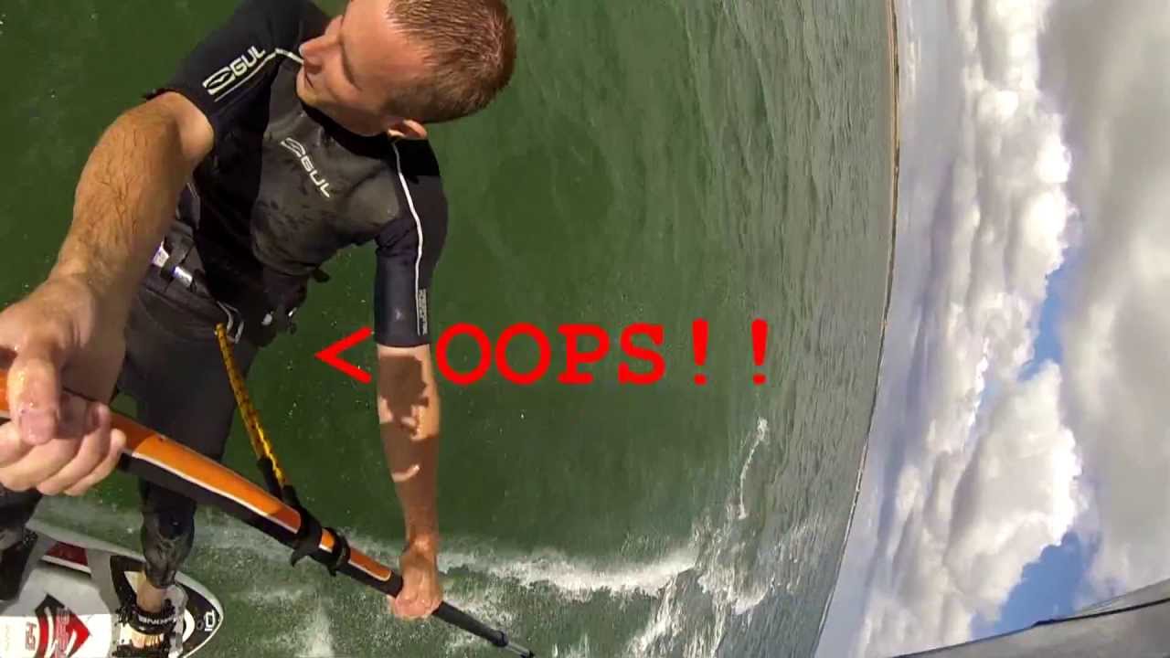 Windsurfing FAIL Crash - YouTube