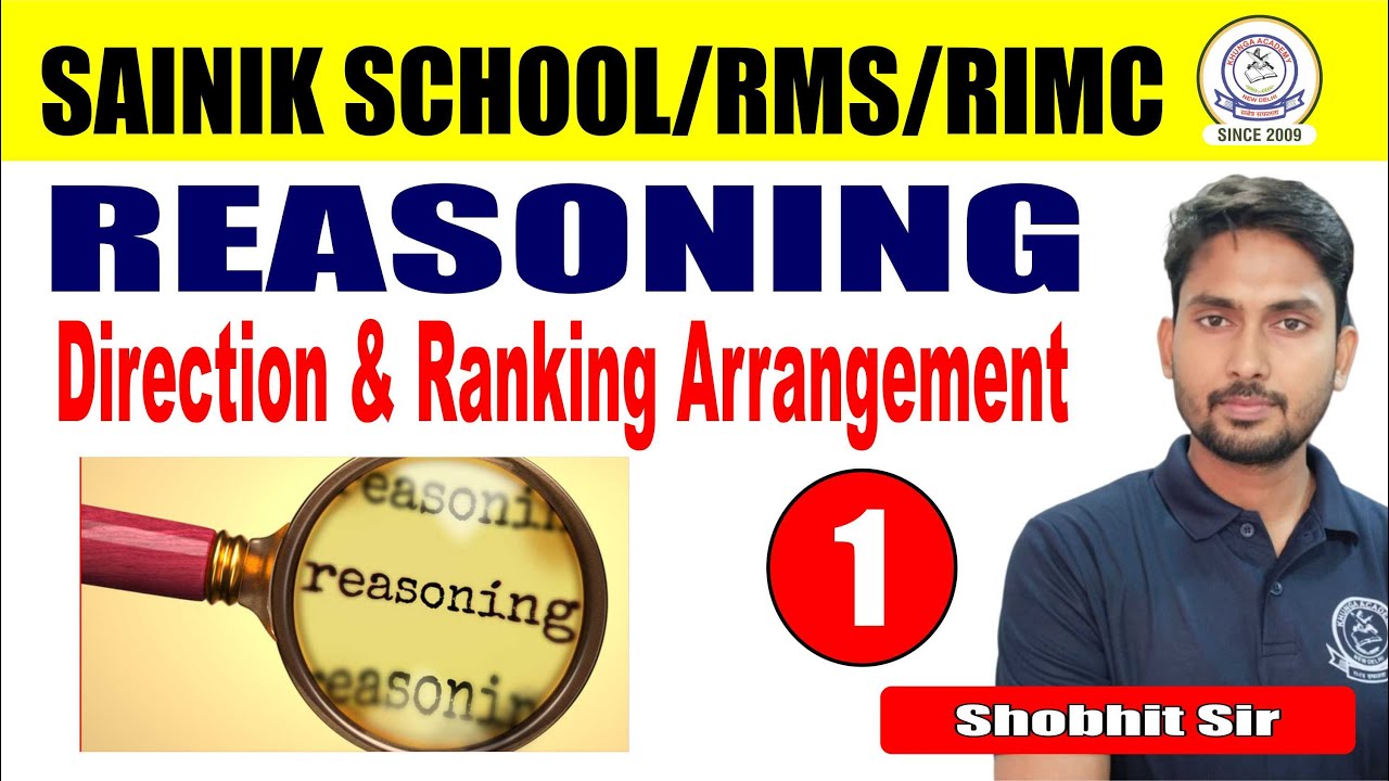 REASONING (Direction & Ranking Arrangements) | Reasoning Class for ...