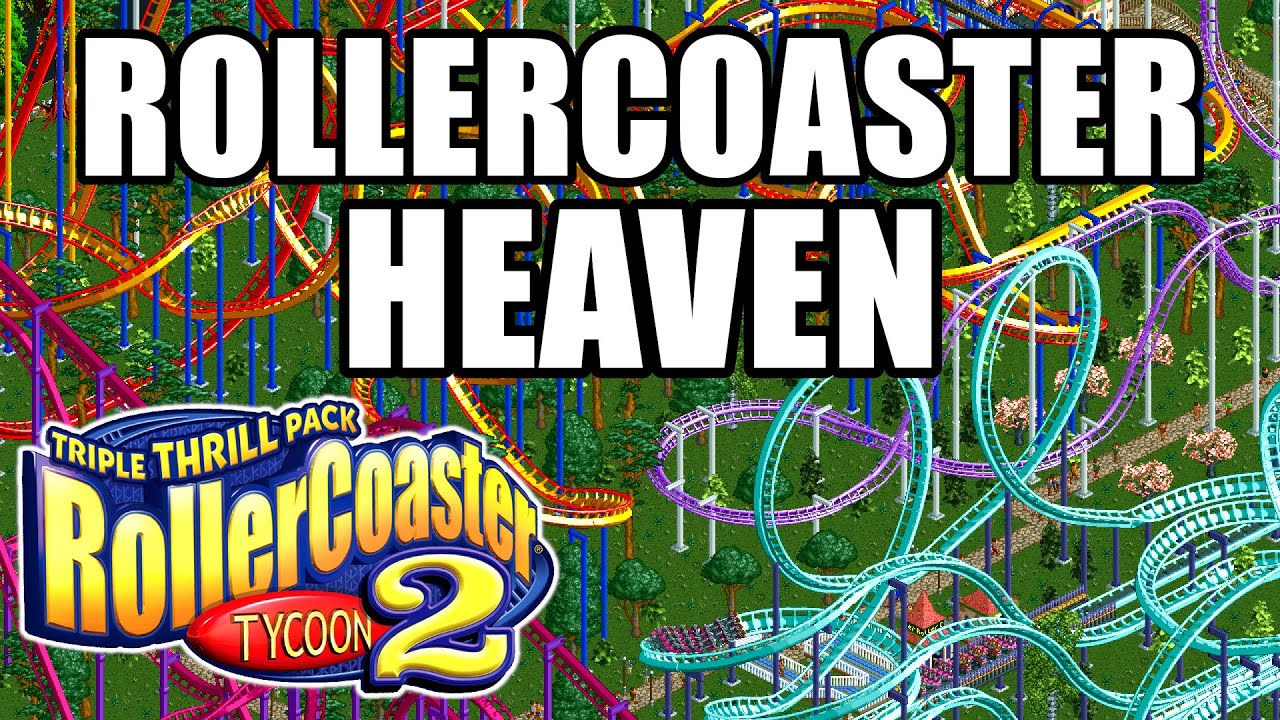 Rollercoaster Heaven! - Rollercoaster Tycoon 2 Wacky Worlds - YouTube